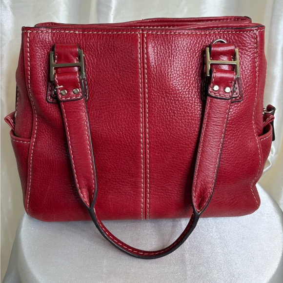 Fossil | Bags | Fossil Red Pebbled Handbag | Poshmark